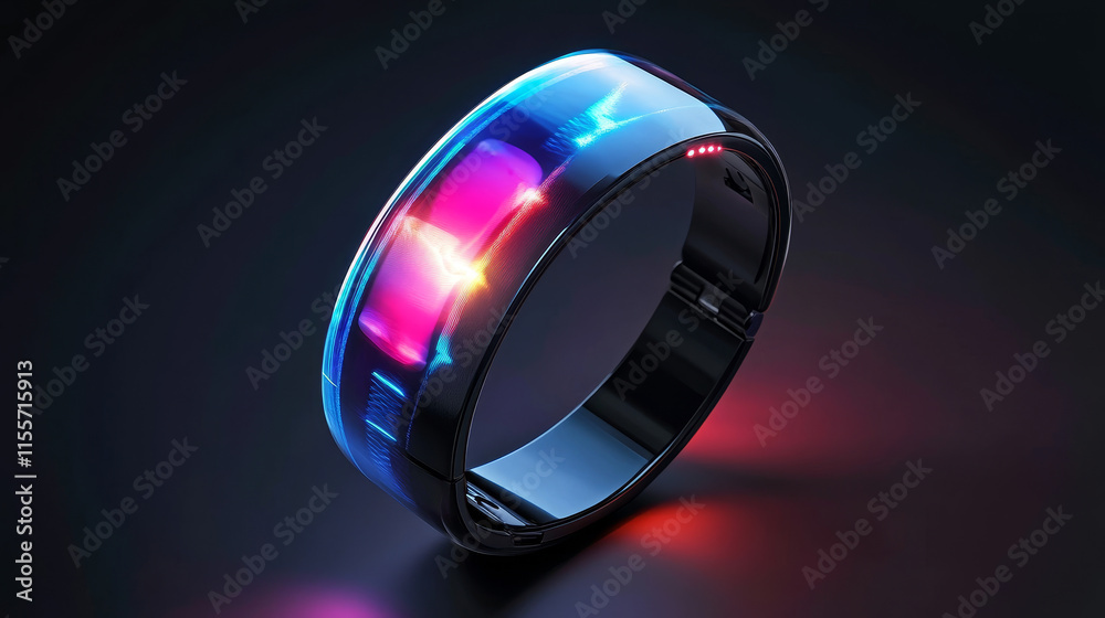 Hologram fitness bracelet. Holographic projection smart watch ...