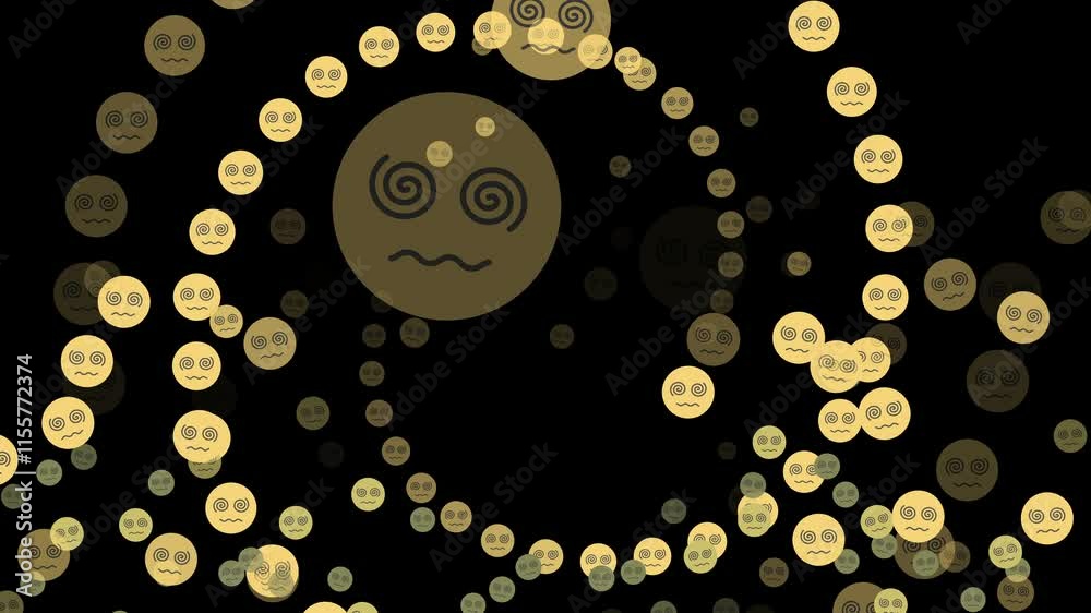 Video Stock animated, smile, weird, creepy, strange, emoticon, emoji ...