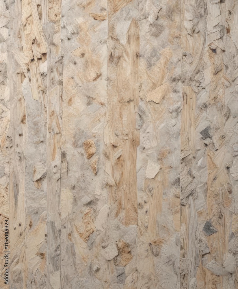 Light grey cream coloured OSB oriented strand board panel, natural ...