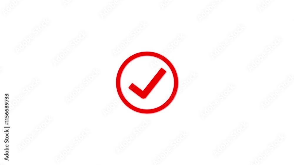 A futuristic tick mark icon. Correct answer symbol check mark sign.tick ...