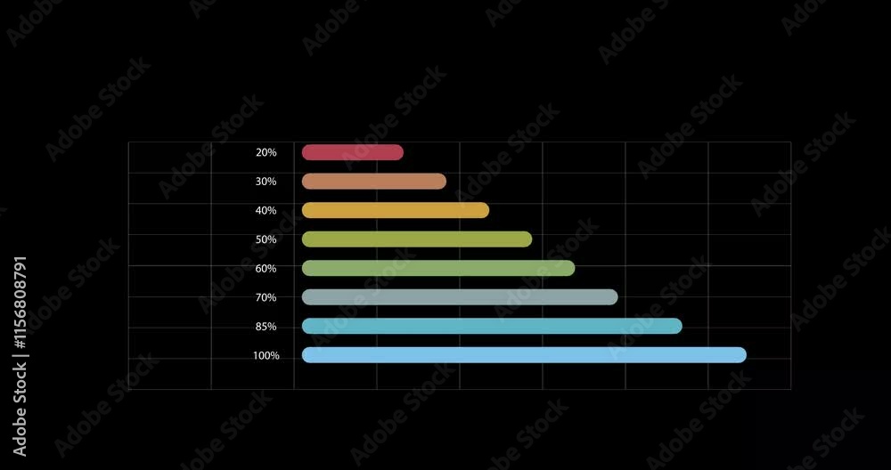 Business data market bar chart chart with arrow axis. Business concept ...