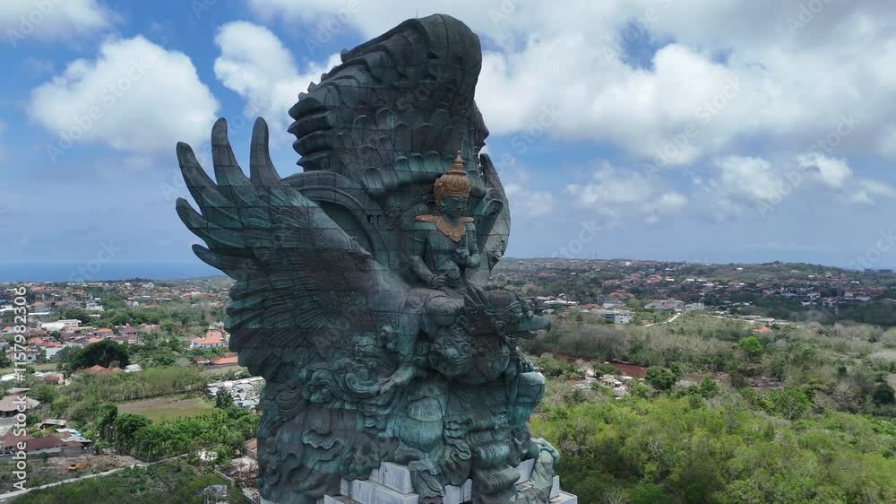 Bali, Indonesia 26 December 2024 : Landmark Bali Island, Garuda Wisnu Kencana view from above ...