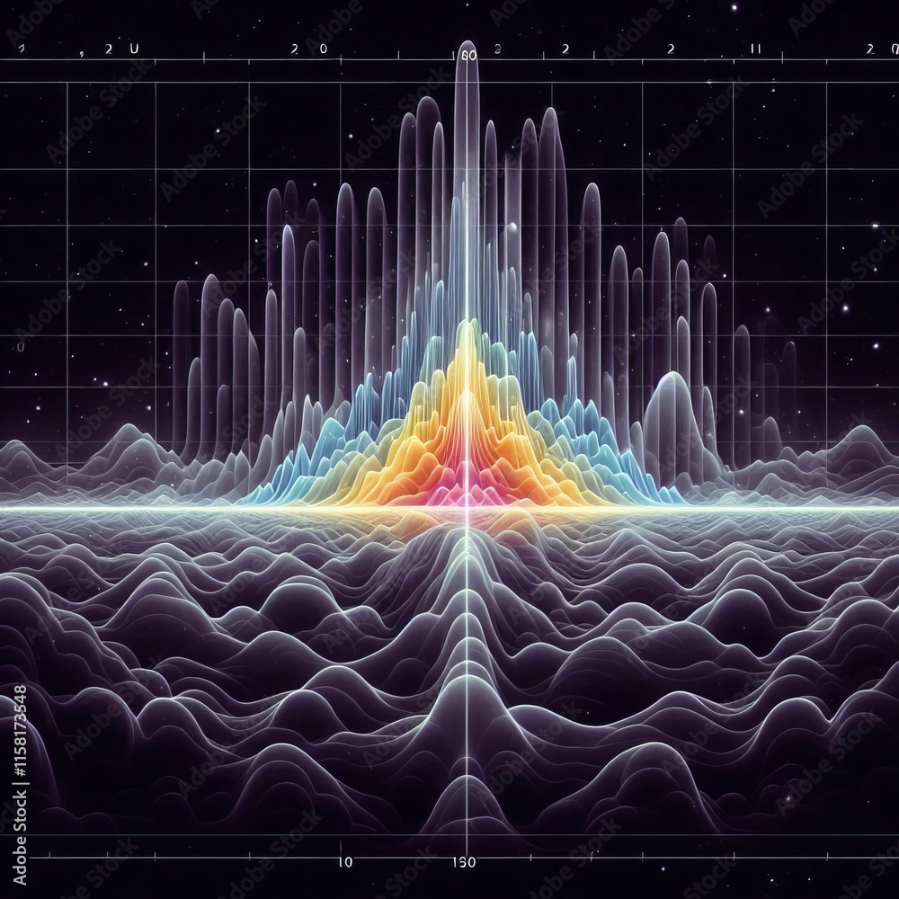 303 IR Wave with Absorption and Emission Lines – An IR wave sh Stock ...