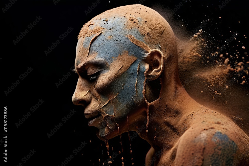 42 emotional erosion parts of the subjects body appearing to ero Stock ...