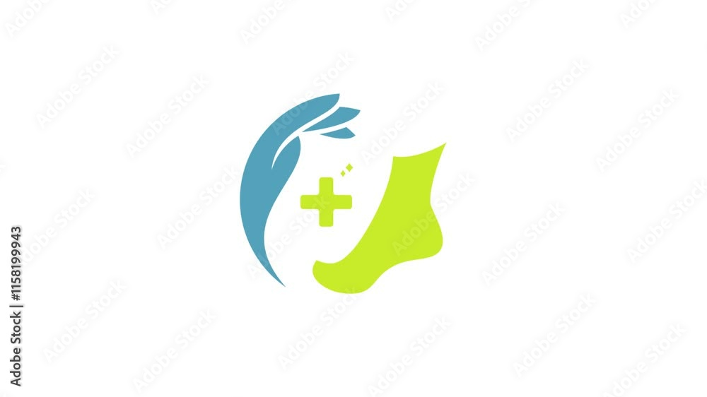 Human footprints walking animation Footprint sign or icon animation and ...