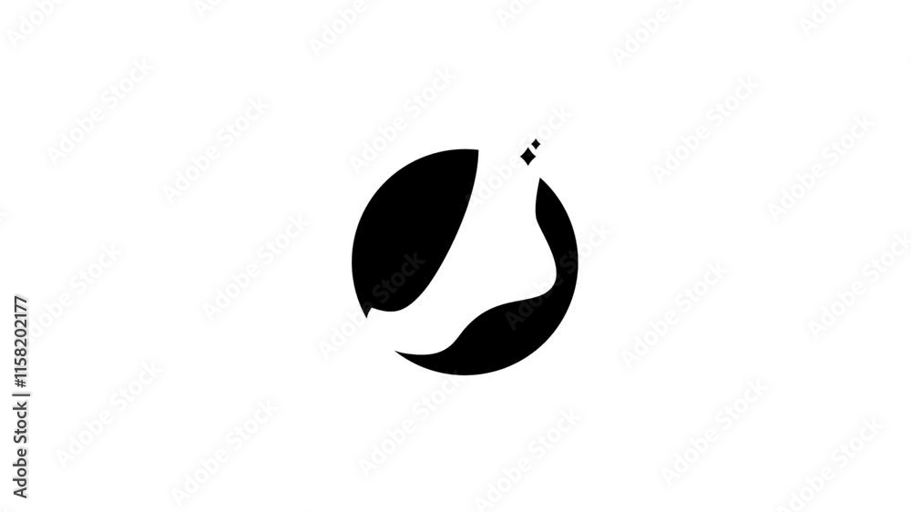 Human footprints walking animation Footprint sign or icon animation and ...