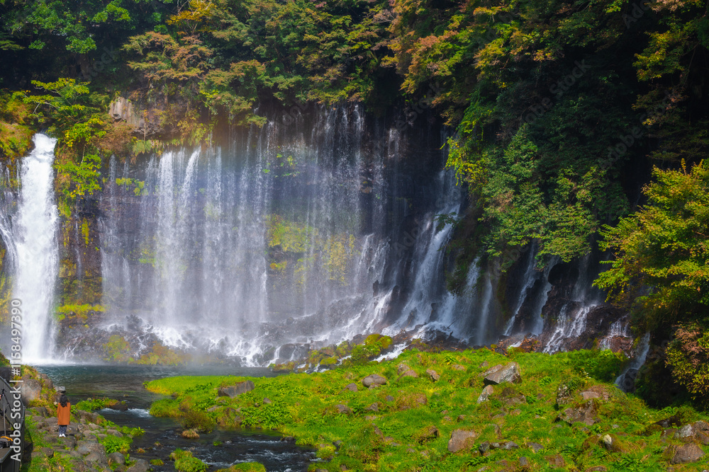 Shiraito Falls is one of the most beautiful waterfalls in Japan. The ...