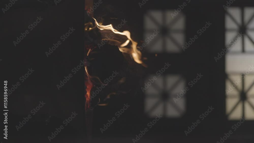 Sacred Eternal Flame in Zoroastrian Fire Temple. Atash Behram at the ...