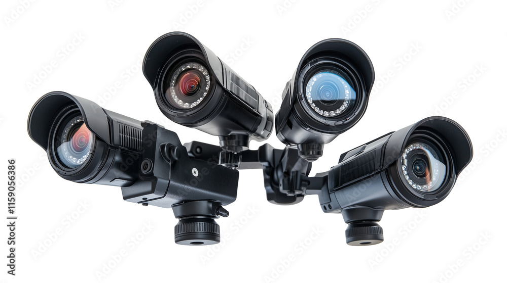 High-resolution CCTV cameras isolated on transparent background images ...
