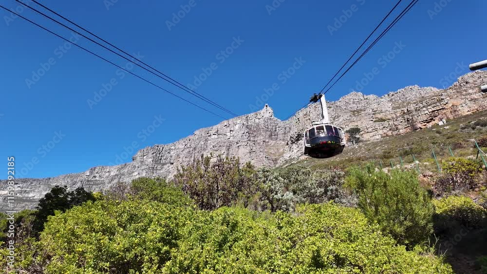 Famous Cable Car At Cape Town Western Cape South Africa. Amazing ...