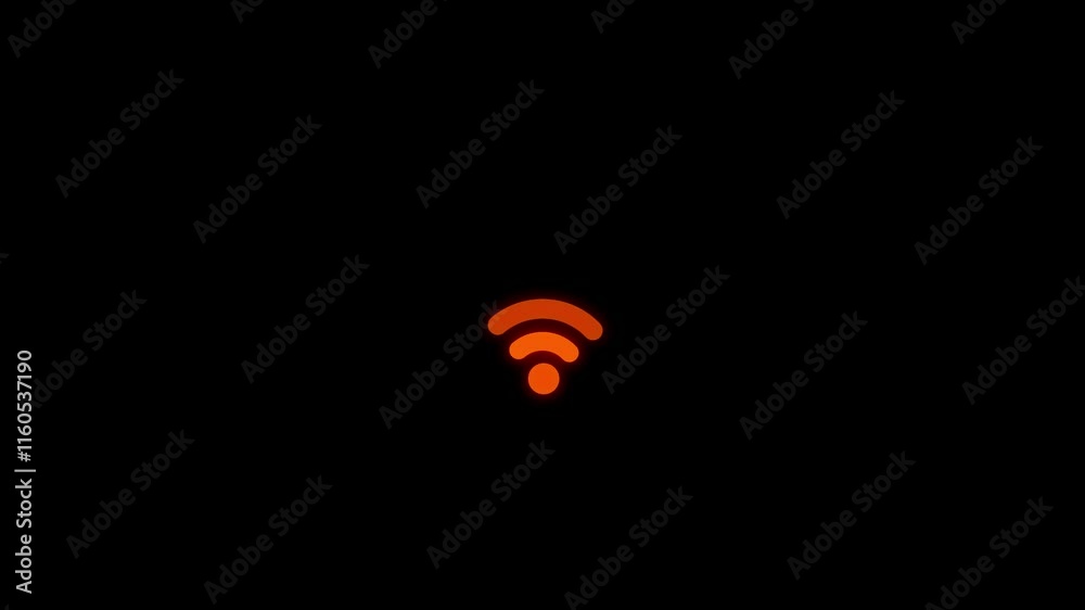 WiFi Icons Symbol Set Black Logo Clipart. Wi-Fi network connection ...