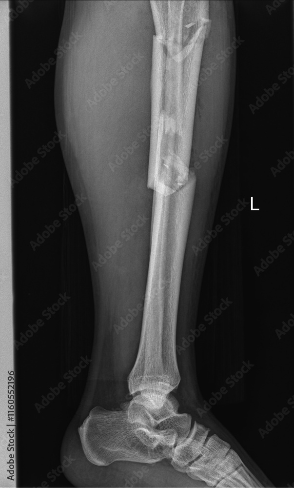 Poster Tibia and Fibula Fracture on X-ray – Wall Art | UkPosters