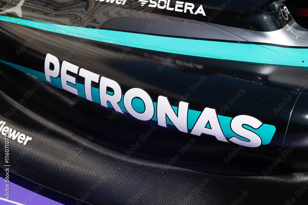 particular formula one car of the Mercedes team, AMG PETRONAS, F1, one ...