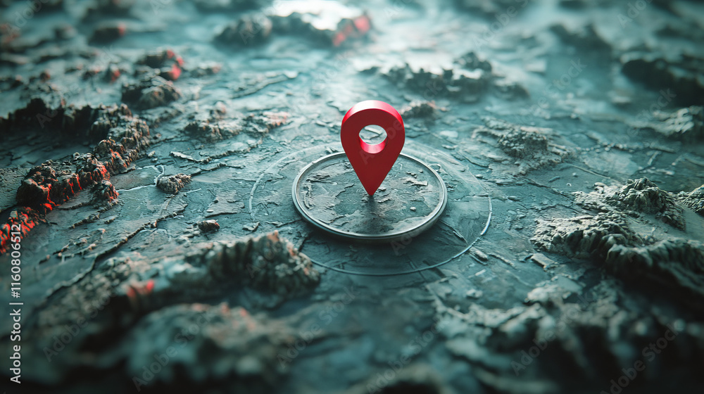 3d locator pin animated game or travel map sprite. Vector rotation of ...