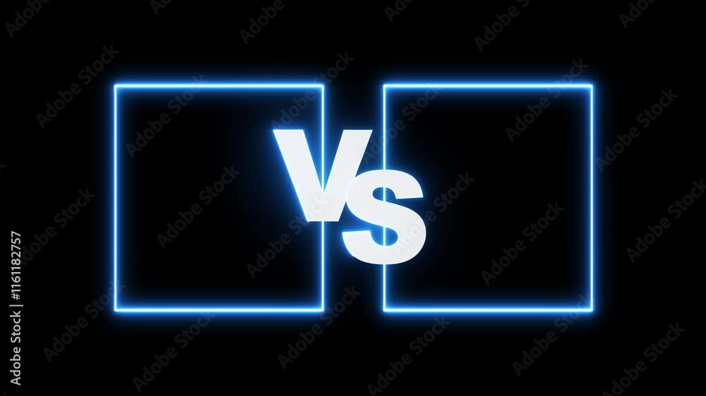 VS versus bars neon animated versus vs bars neon multiplayer co op team ...