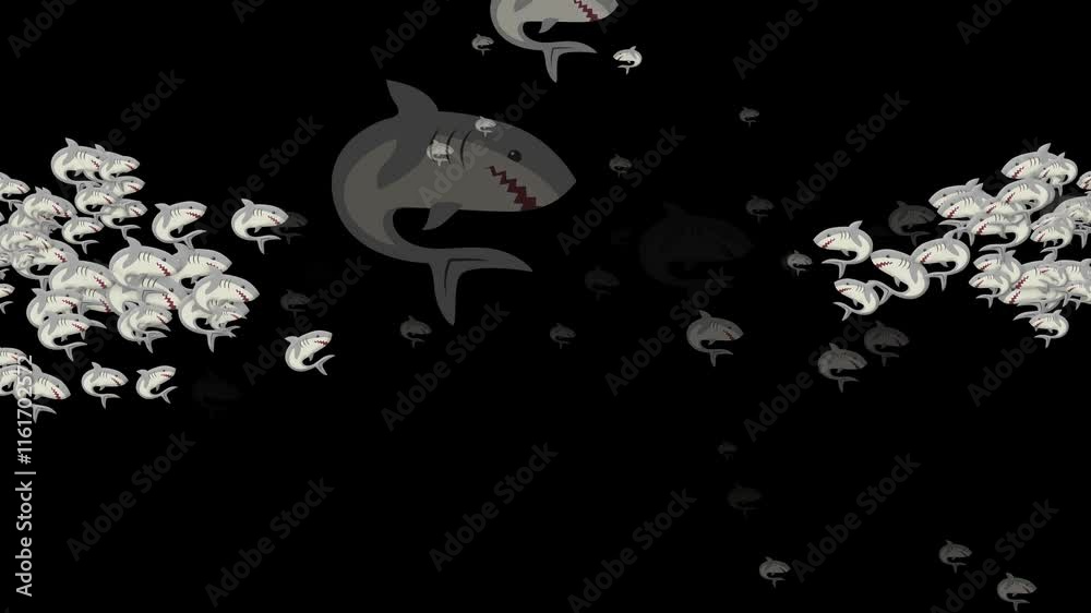 animated, emoji, shark, fish, ocean, sea, marine, predator, aquatic ...