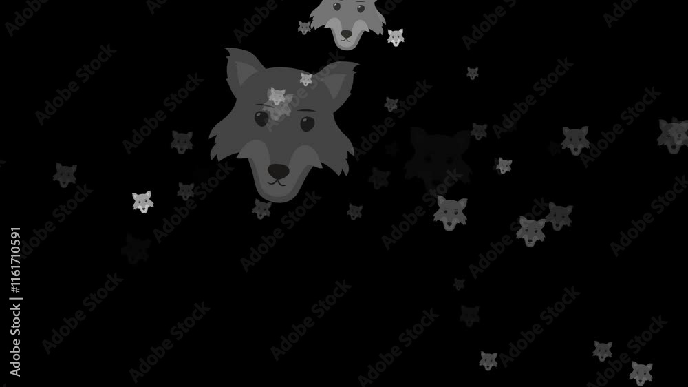 wolf emoji, animated wolf, cartoon wolf, howling wolf, wolf character ...