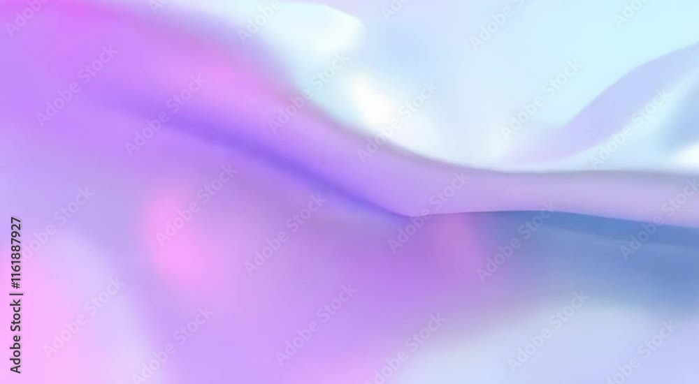 Animated background in pastel colors, gradient shiny fabric in gentle ...
