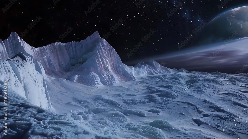 Fotografie, Obraz Glaciers are massive, slow-moving rivers of ice ...