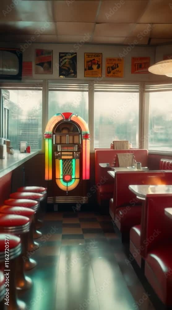 diner streamer background scene vtuber cartoon retro backdrop ...