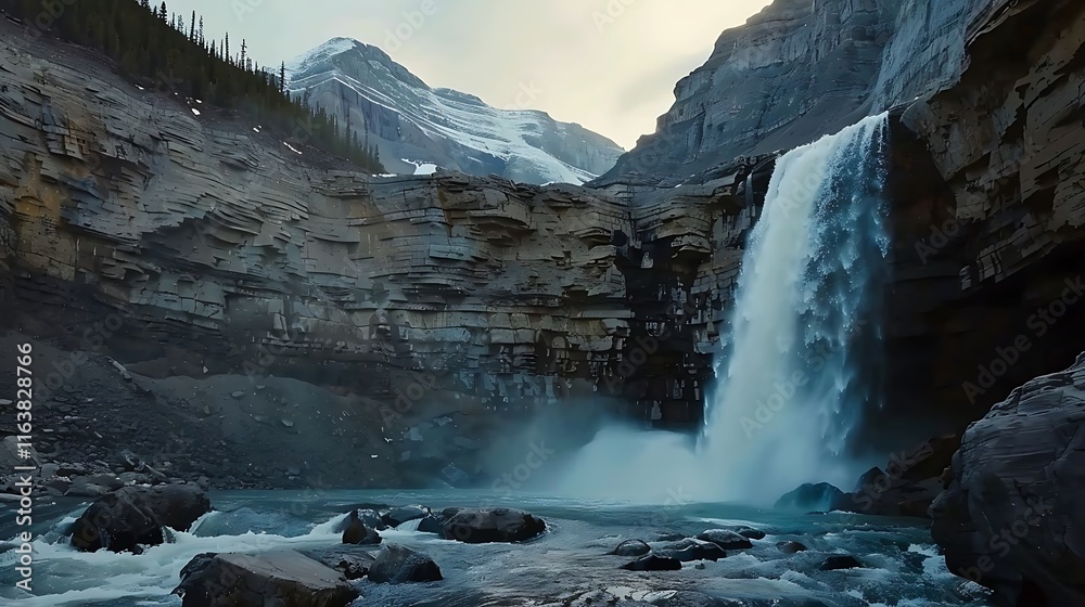 Glaciers are massive, slow-moving bodies of ice that form over many ...