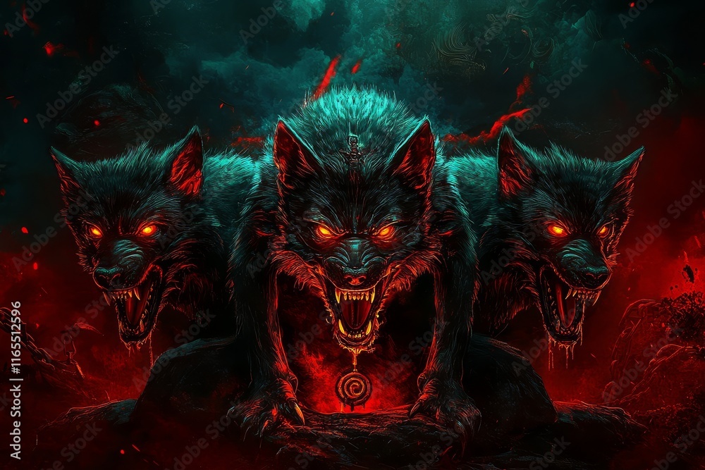 In Dante's Inferno, Cerberus is depicted as a fearsome beast punishing ...