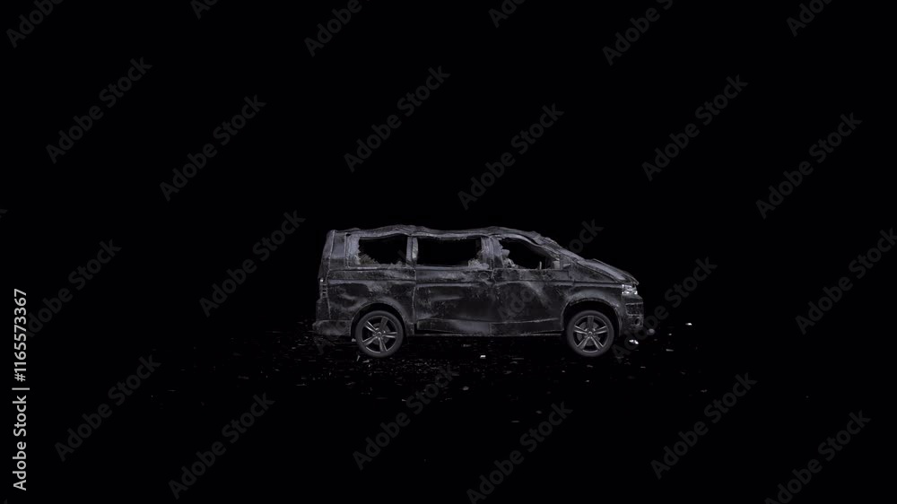 Car crash, Vehicle explosion Destruction effect, ,3D vehicle ...