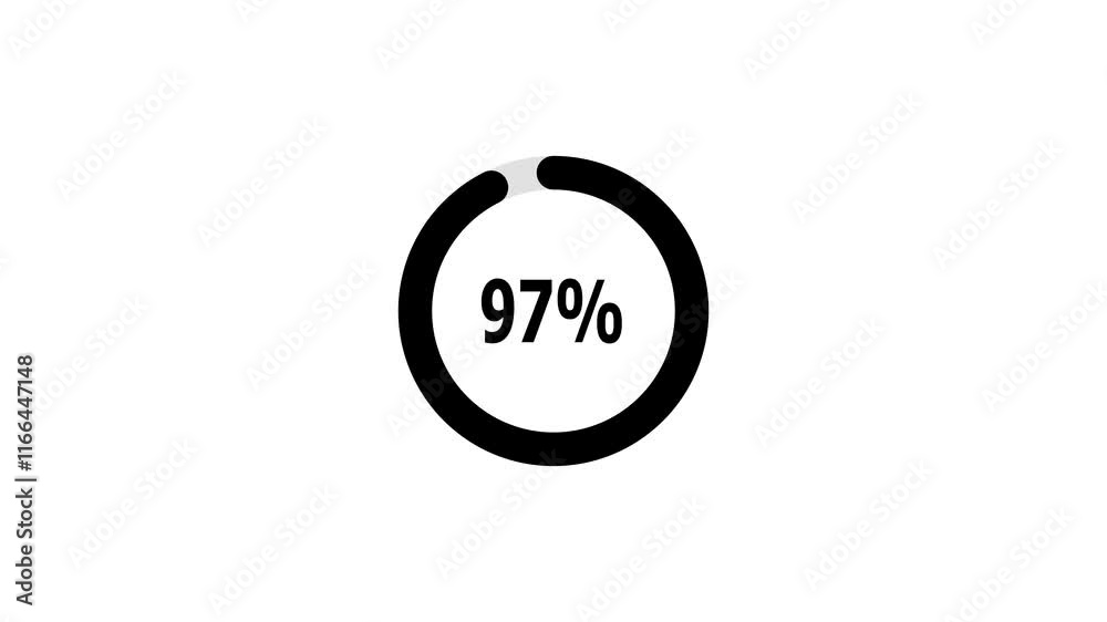 Loads loop animation in 4K resolution at 30 frames per second. Round ...