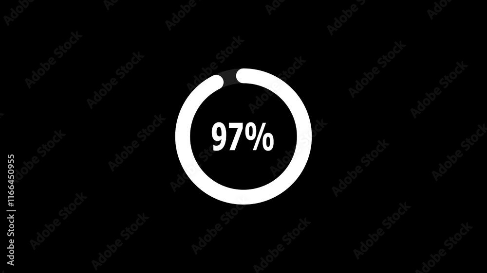 Loads loop animation in 4K resolution at 30 frames per second. Round ...