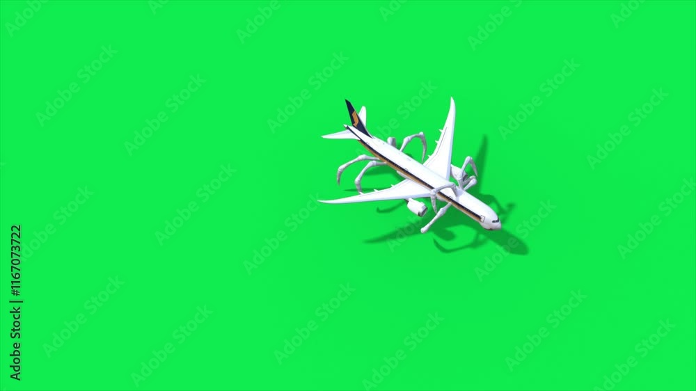 Green Screen Plane Eater Monster, Big Mouth, Top 3D Animations SCP ...