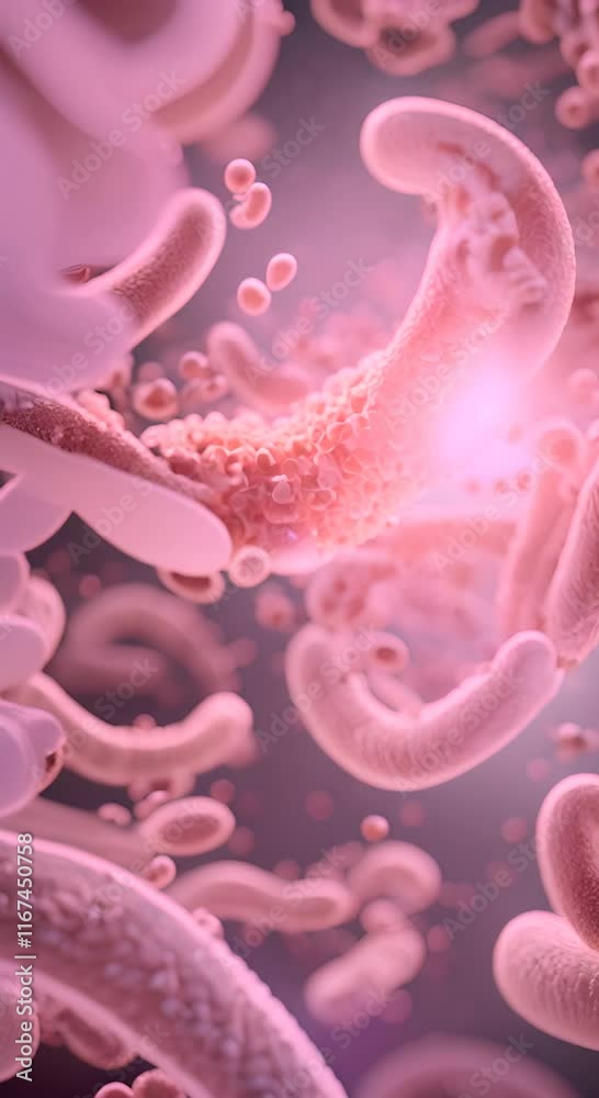 Micro bacterial Bacteria Colony Microbiome and Bacteria inside ...