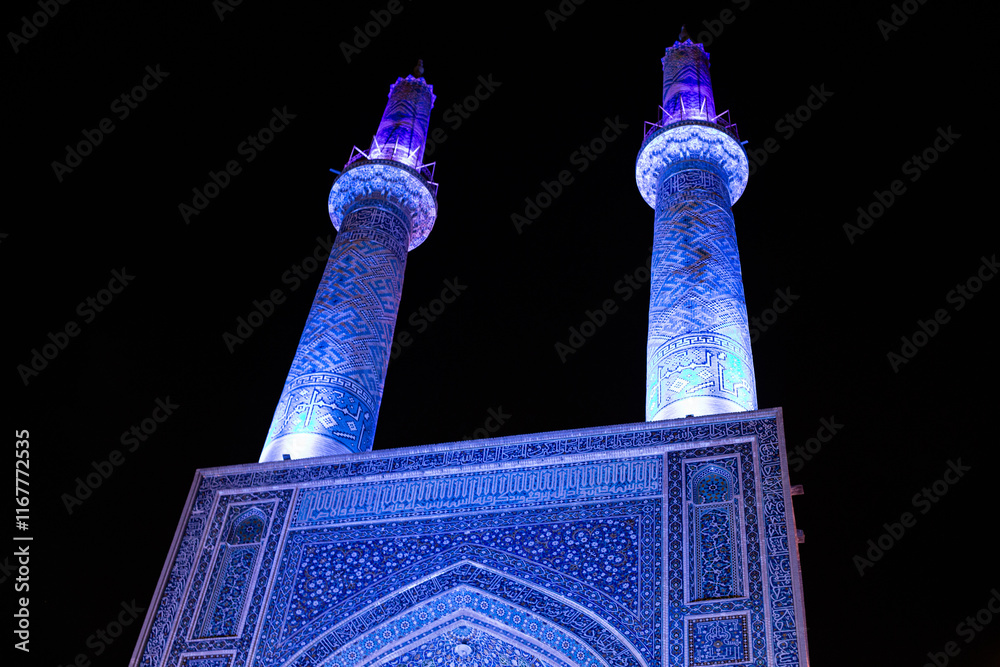 Poster The Jāmeh aka jame Mosque of Yazd beautiful persian architecture ...