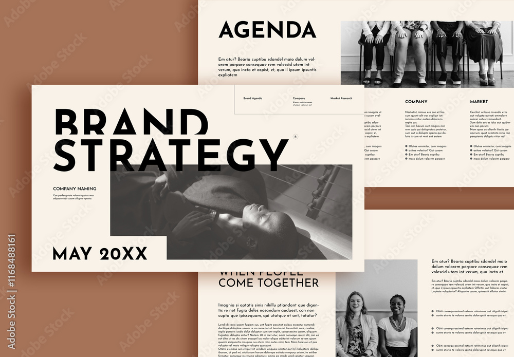 Minimal and Bold Presentation Layout Stock Template | Adobe Stock