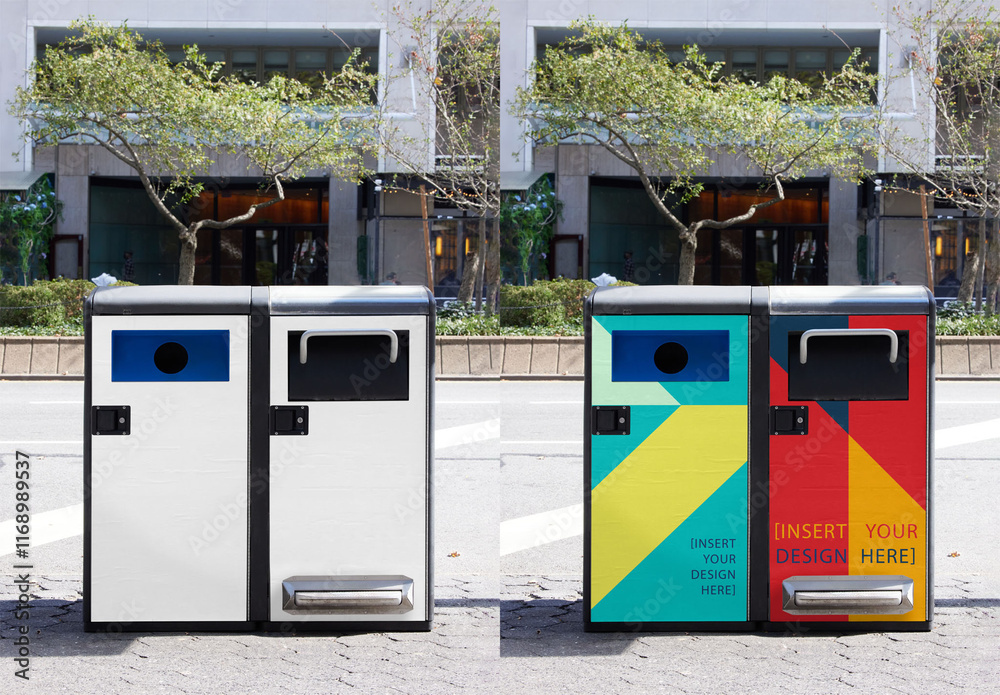 Modern Urban Waste Recycling Unit Design in New York City. Two design ...