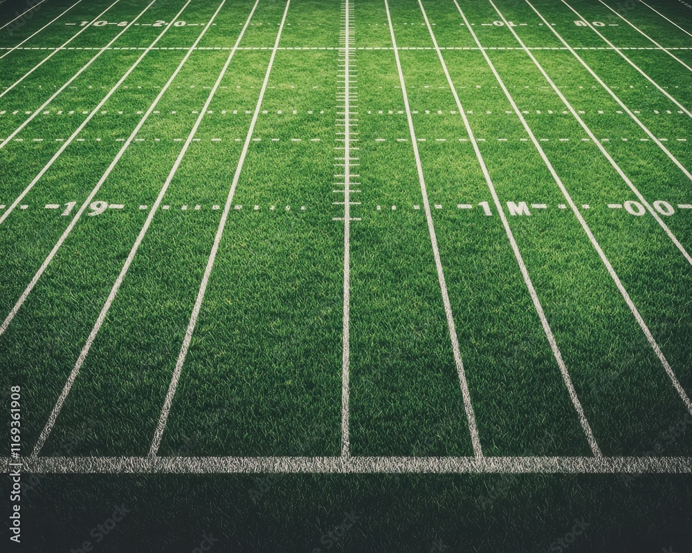 Photo & Art Print High-Resolution Diagram of a Football Field Showing ...