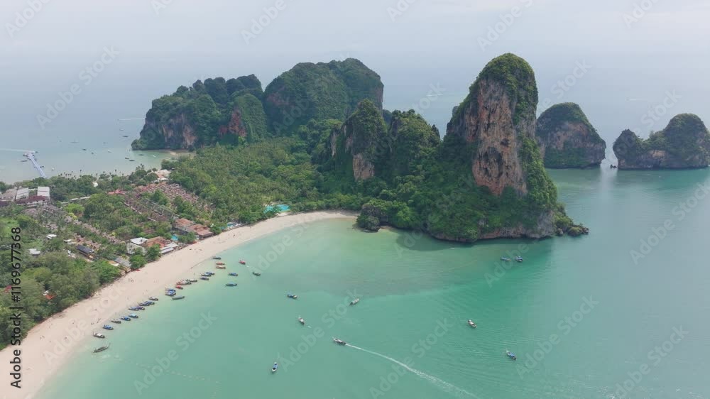 Enjoy an aerial view of the stunning Krabi region in Thailand ...
