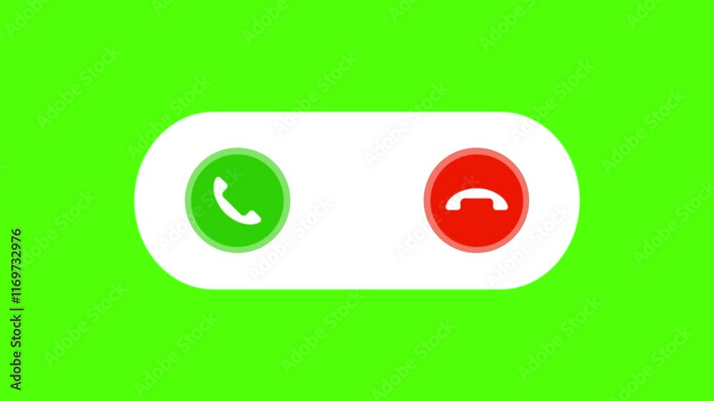 accept call or decline call icon animation phone call icons ui 4k ...