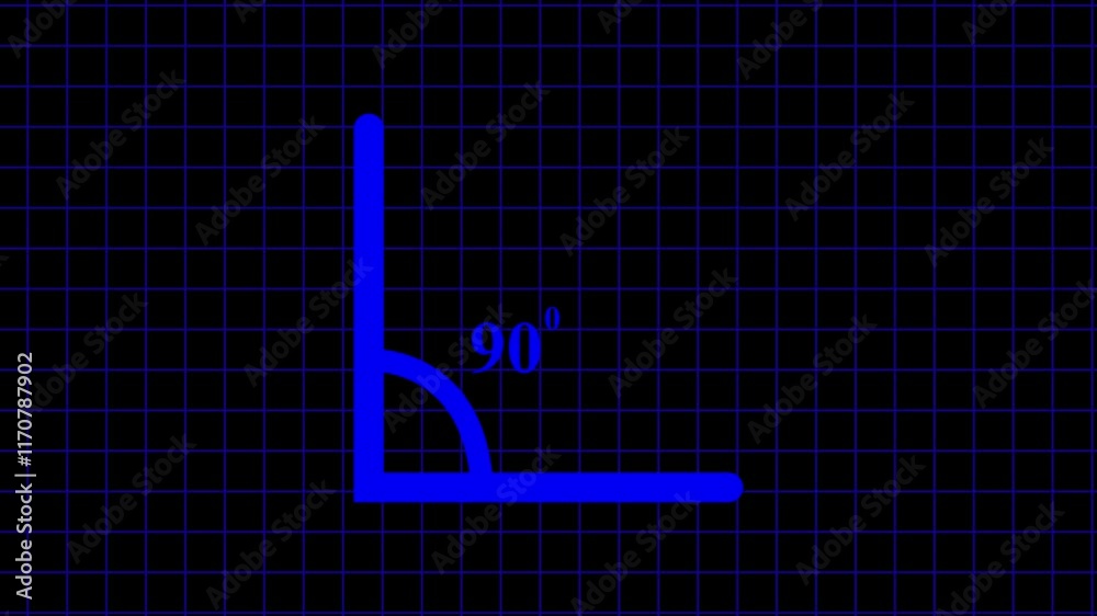 90 degree angle. Icon of 90 degree. Acute angle. Symbol for measure and ...