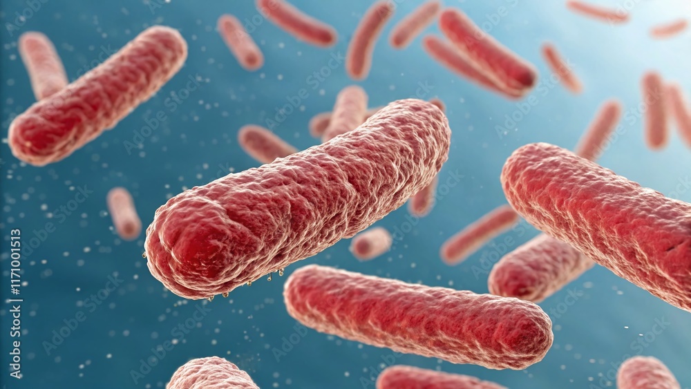 Microscopic View of Klebsiella pneumoniae Bacteria, Gram-Negative ...