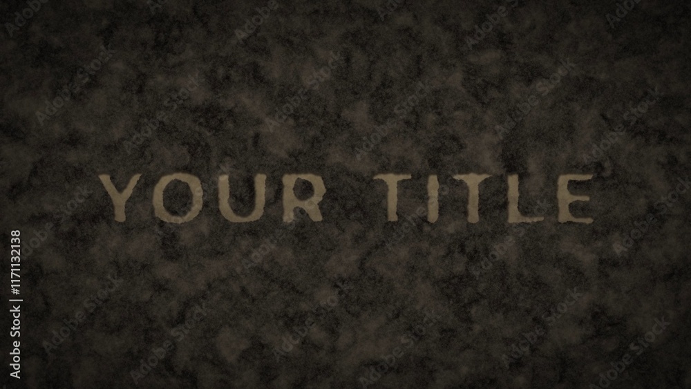 Dirt Textured Title Intro Stock Template | Adobe Stock