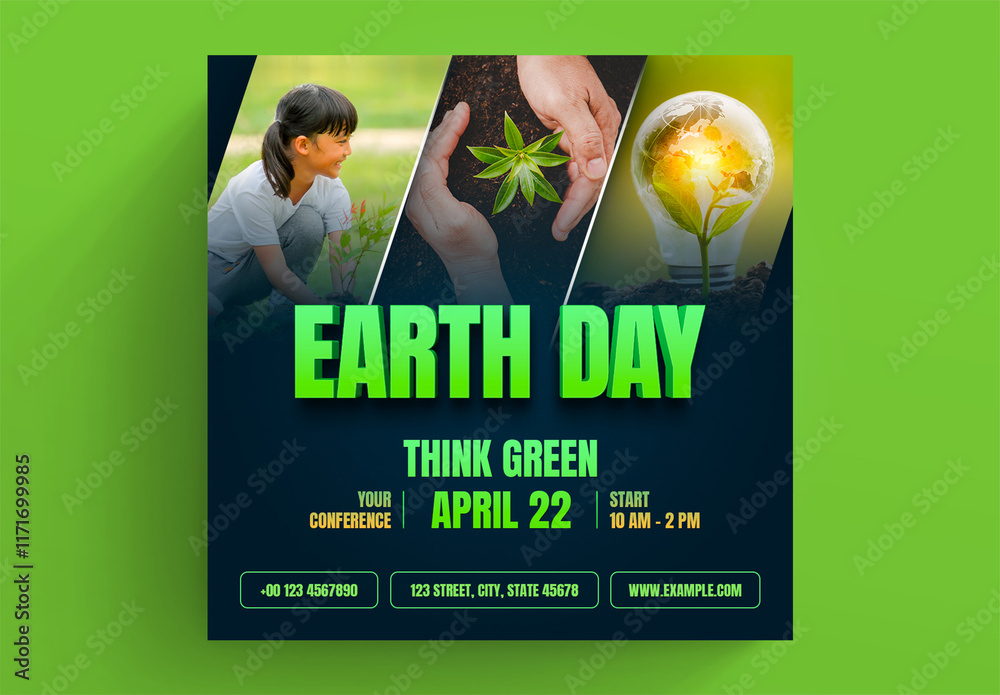 Environment Social Media Post Layout Stock Template | Adobe Stock