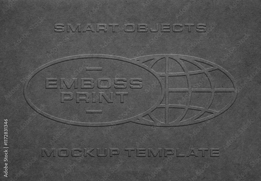 Paper Embossing Mockup Stock Template | Adobe Stock