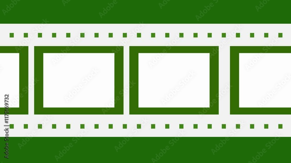 Old movie films strip frame video footage. film camera roll animation ...