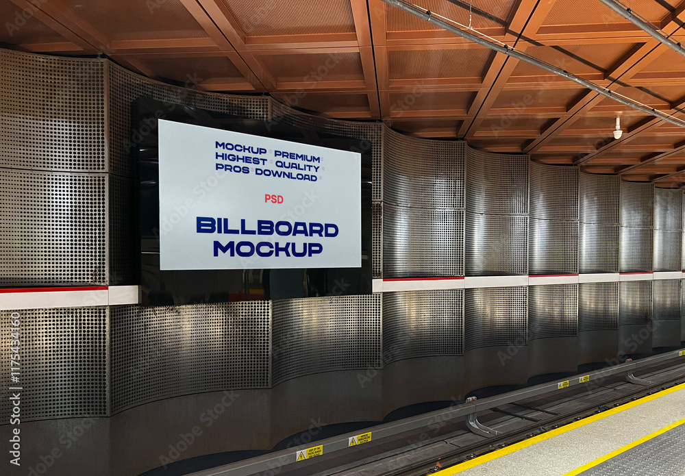 Metro Billboard Mockup Stock Template | Adobe Stock