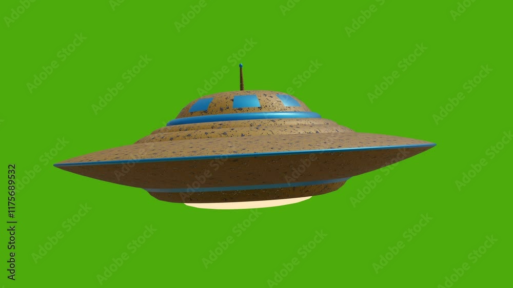 Unidentified Flying Object - UFO + 3d rendered animation of flying ...