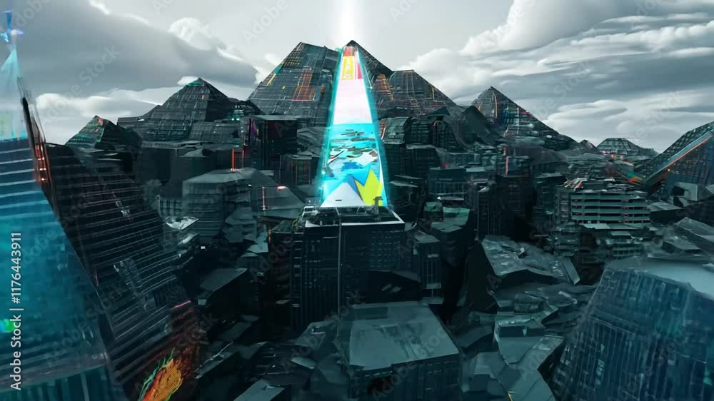 slums environment render background favelas large abstract future 3d ...