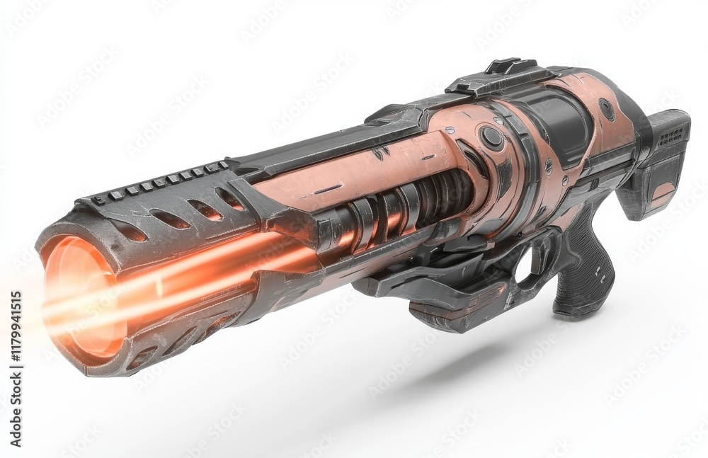 Isolated on a white background, this 3D illustration showcases a ...