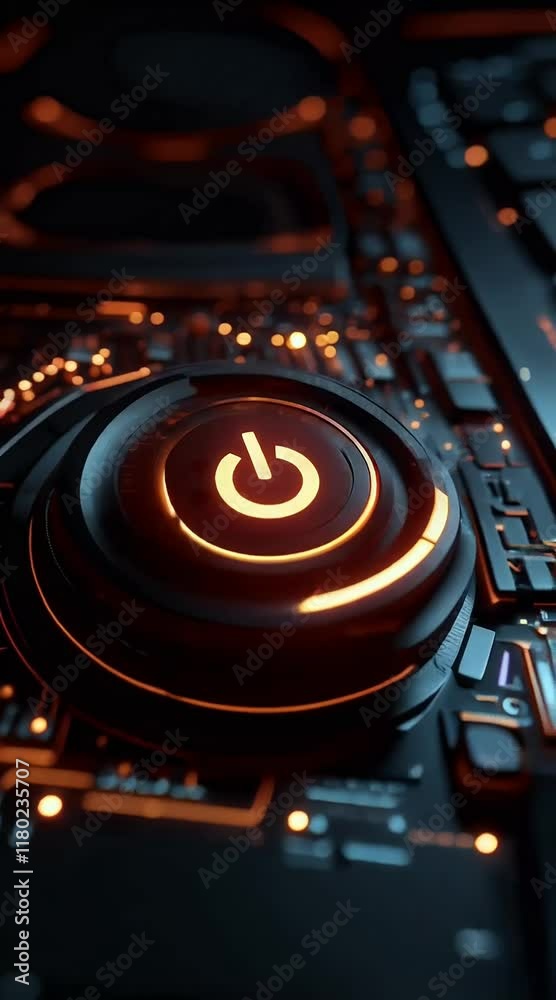 Vídeo do Stock: button power computer buttons connection connect ...