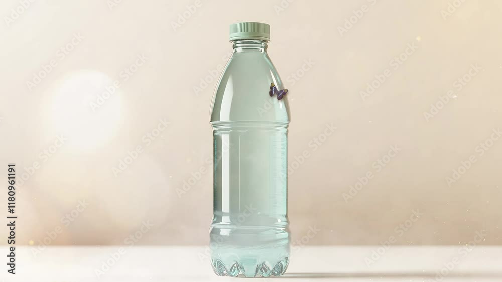 reusable water bottle mockup seamless looping overlay 4k virtual video ...