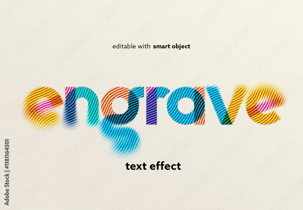 Engraved Text Effect Stock Template | Adobe Stock